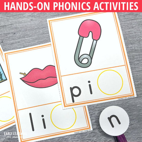 CVC Ending Sound Clip Cards – Early Learning Ideas