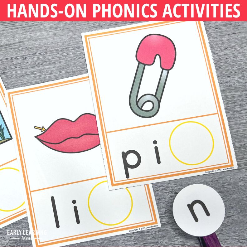 CVC Ending Sound Clip Cards – Early Learning Ideas