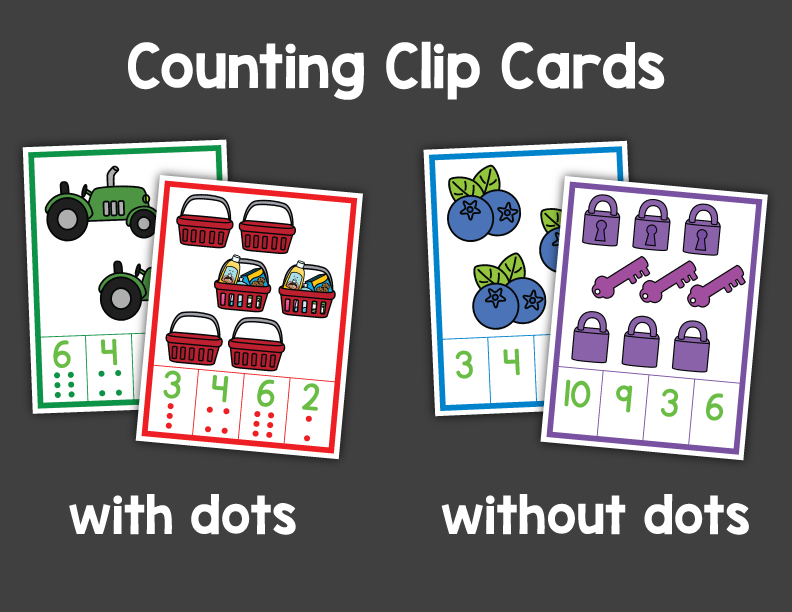 Counting & Fine Motor Clip Activities – Early Learning Ideas
