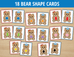 Bear Shape Sorting Activity – Early Learning Ideas