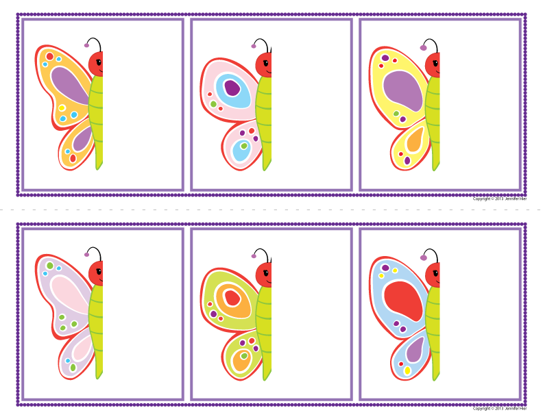 Butterfly Matching Activities – Early Learning Ideas