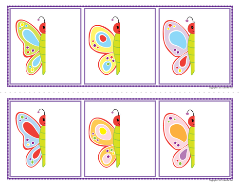 Butterfly Matching Activities – Early Learning Ideas