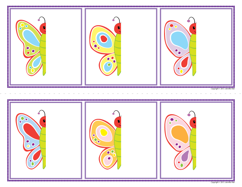 Butterfly Matching Activities – Early Learning Ideas