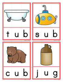 CVC Word Family Puzzles – Early Learning Ideas