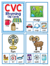 CVC Rhyming Activity Clip Cards – Early Learning Ideas