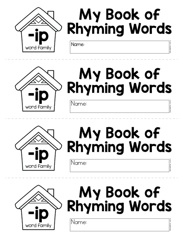 Rhyming Activities - CVC Rhyming Flip Books – Early Learning Ideas