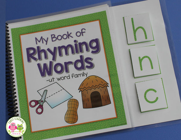 Rhyming Activities - Interactive Word Family Books - 17 Book Set ...