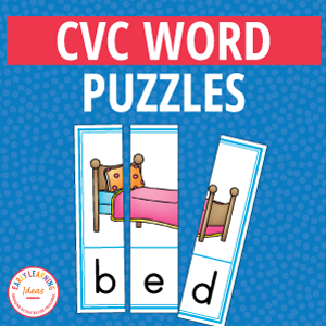 CVC Word Family Puzzles – Early Learning Ideas