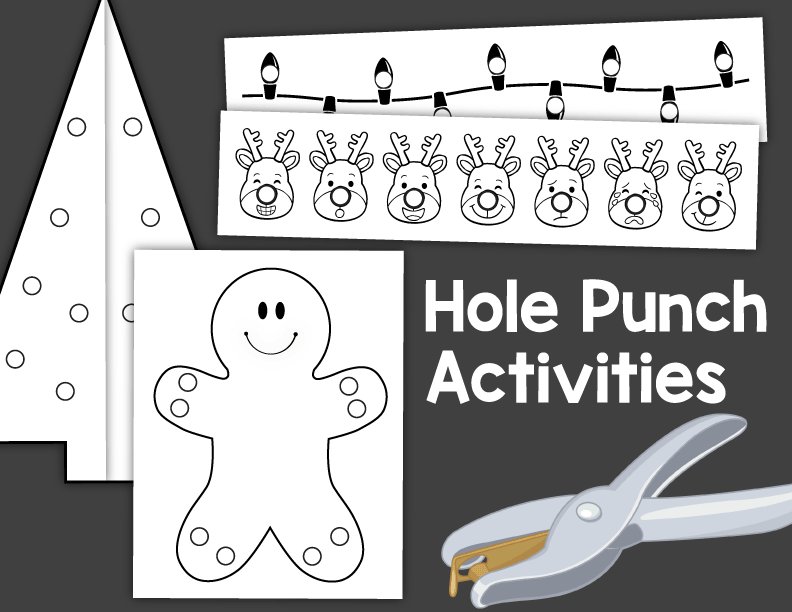 Christmas & Holiday Fine Motor Activity Set – Early Learning Ideas