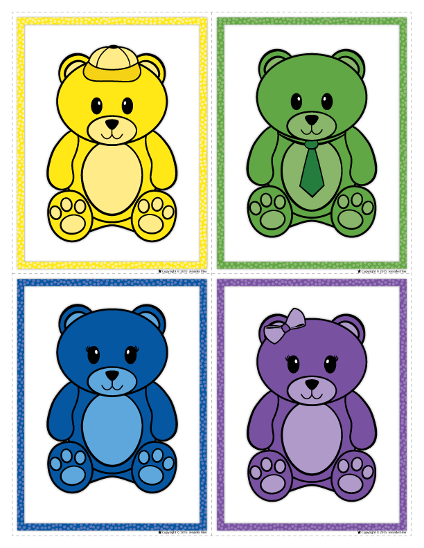 Color Matching Bears Activity – Early Learning Ideas