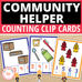 Community Helpers Counting Clip Cards – Early Learning Ideas