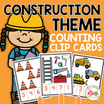 Construction Counting Clip Cards – Early Learning Ideas