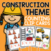 Construction Counting Clip Cards – Early Learning Ideas