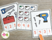 Construction Counting Clip Cards – Early Learning Ideas
