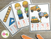Construction Counting Clip Cards – Early Learning Ideas