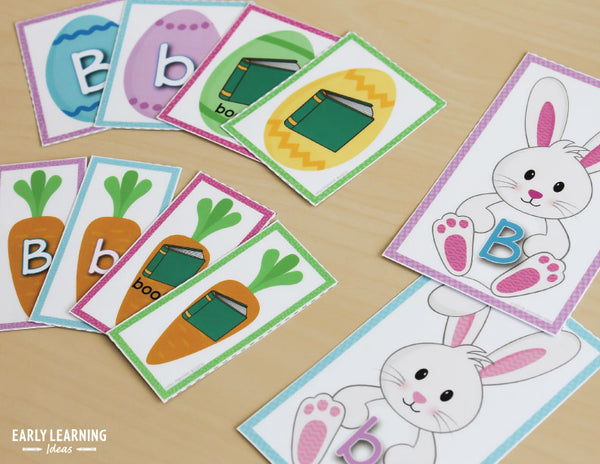 Bunny Alphabet and Beginning Sound Matching Activity – Early Learning Ideas