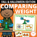 Comparing Weights: Fall & Halloween Addition – Early Learning Ideas
