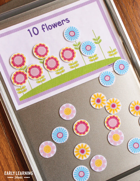 Flower 1-10 Counting Activities – Early Learning Ideas