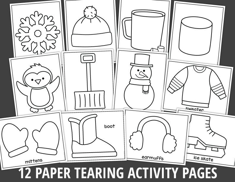 January and Winter Fine Motor Activities – Early Learning Ideas