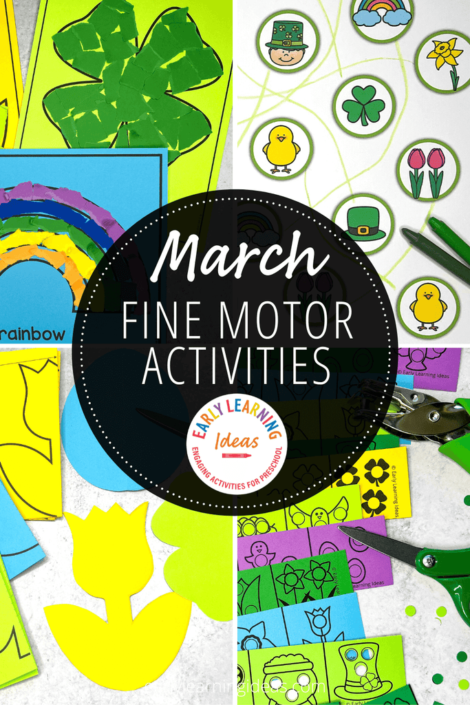 March Fine Motor Activities & St Patrick's Day Fine Motor Crafts ...