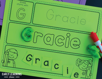 Editable Name Practice Mats – Early Learning Ideas