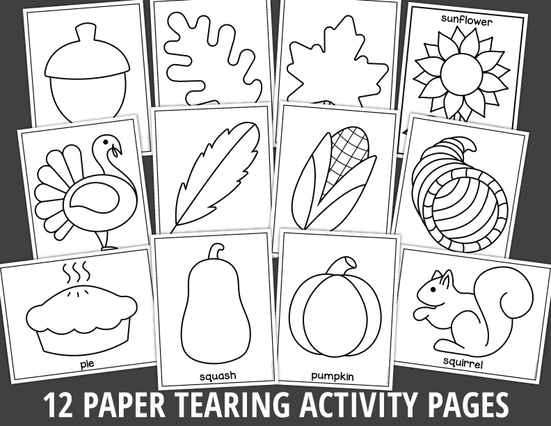 November and Thanksgiving Fine Motor Activities – Early Learning Ideas