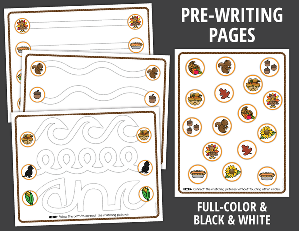 November and Thanksgiving Fine Motor Activities – Early Learning Ideas