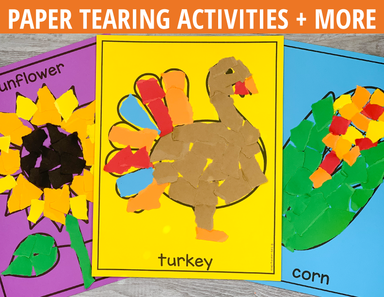 November and Thanksgiving Fine Motor Activities – Early Learning Ideas