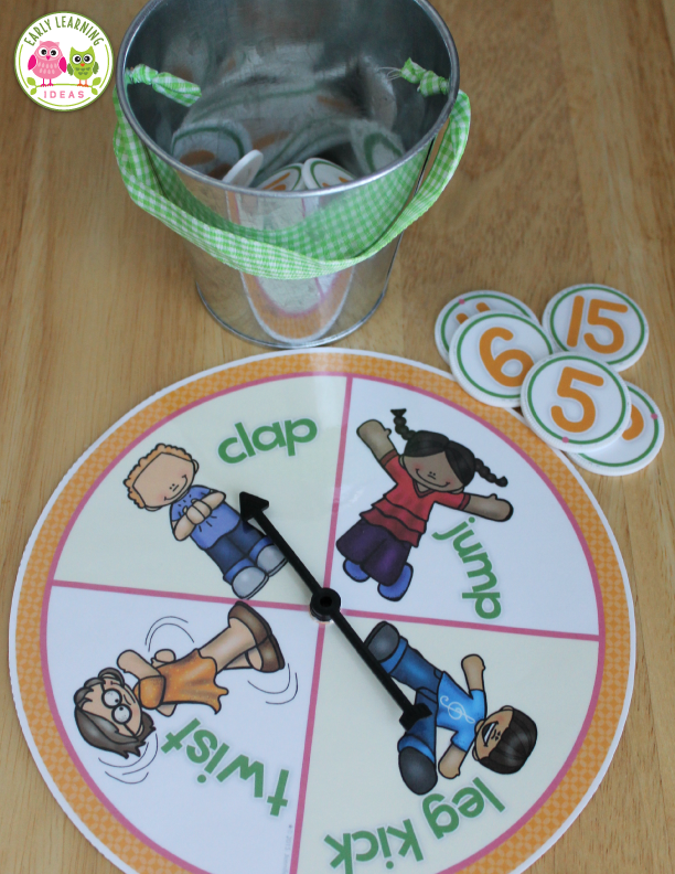 Spin, Toss, & Count 0-20 Number Activity – Early Learning Ideas