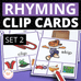 Rhyming Clip Cards – Early Learning Ideas