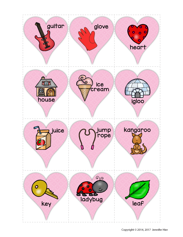 Valentine's Day Alphabet and Beginning Sound Activity – Early Learning ...