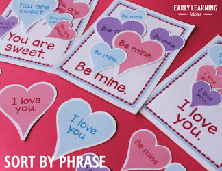 Valentine's Day Sorting Hearts Activity – Early Learning Ideas