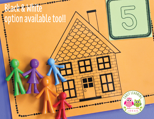 All About Me Family Counting Activity – Early Learning Ideas