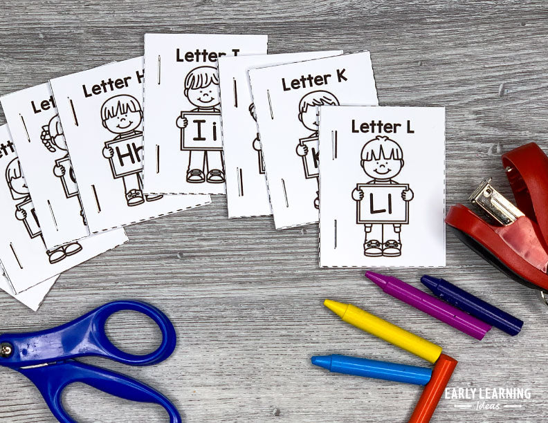 Alphabet Fine Motor Books and Cutting Practice Letter Books – Early ...