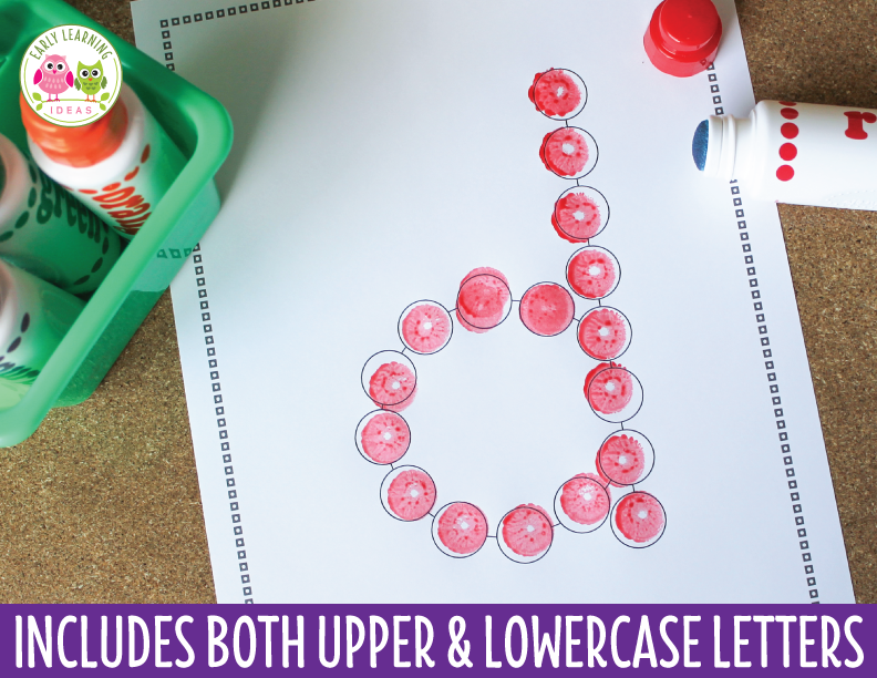 Alphabet Dot Activity Sheets – Early Learning Ideas