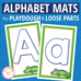 Alphabet Playdough & Loose Parts Mats – Early Learning Ideas
