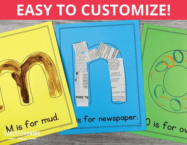 Alphabet Letter Collage Sheets | Editable ABC Activity Pages – Early ...