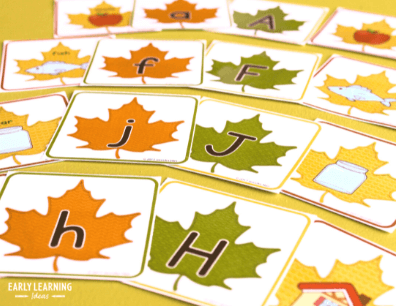 Fall Leaves Alphabet & Beginning Sound Activty – Early Learning Ideas