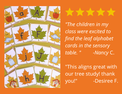 Fall Leaves Alphabet & Beginning Sound Activty – Early Learning Ideas