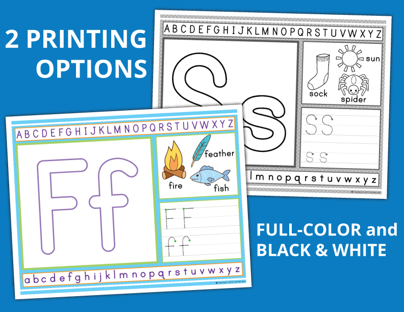 Alphabet Activity Mats – Early Learning Ideas