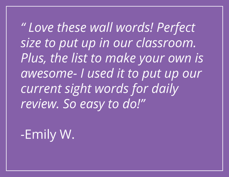 Word Wall & Alphabet Headers for Early Childhood – Early Learning Ideas