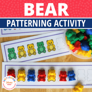 Bear Patterning Activities – Early Learning Ideas