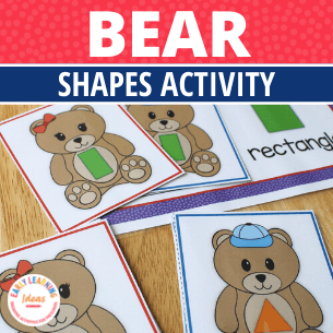 Bear Shape Sorting Activity – Early Learning Ideas
