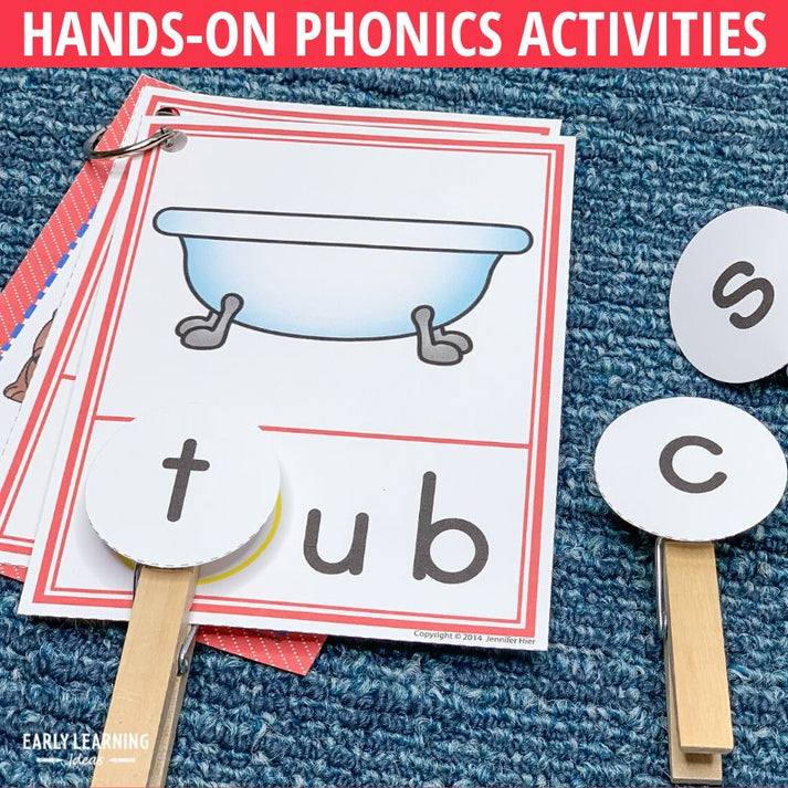 CVC Beginning Sound Clip Cards – Early Learning Ideas