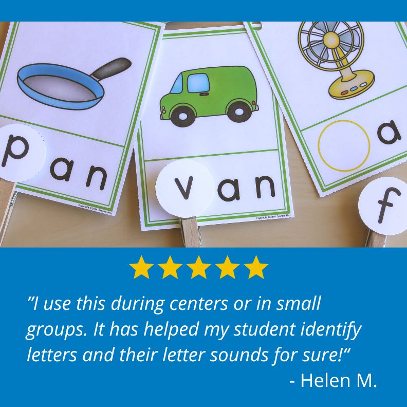 CVC Beginning Sound Clip Cards – Early Learning Ideas