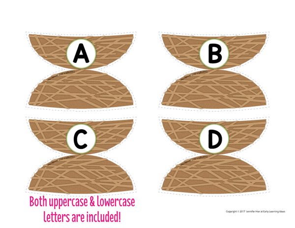 Bird Alphabet and Beginning Sound Matching Activities – Early Learning ...