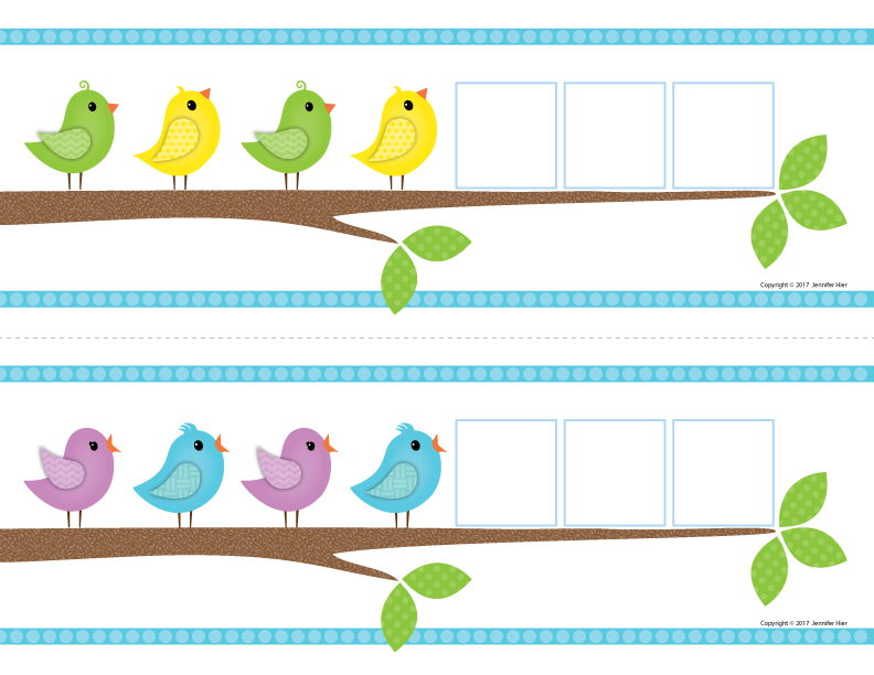 Bird Patterning Activity – Early Learning Ideas