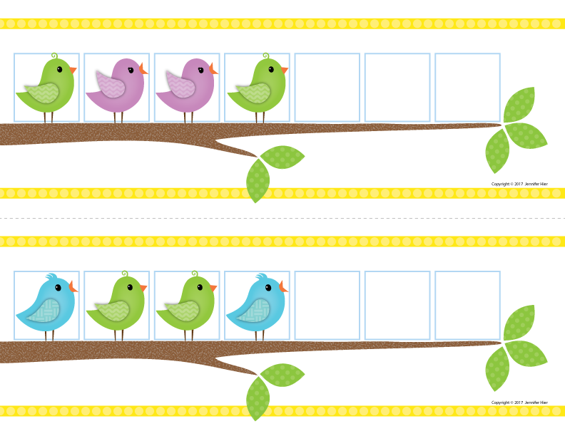 Bird Patterning Activity – Early Learning Ideas