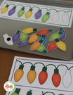Christmas and Holiday Lights Patterning Activity – Early Learning Ideas