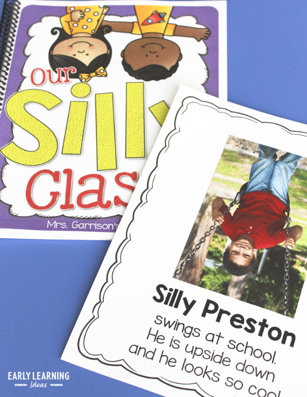 Silly Upside Down Class Book Template – Early Learning Ideas